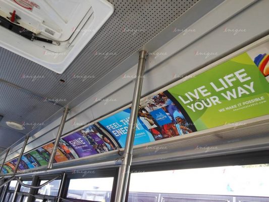 Tất tần tật về quảng cáo Banner, Poster trong xe buýt